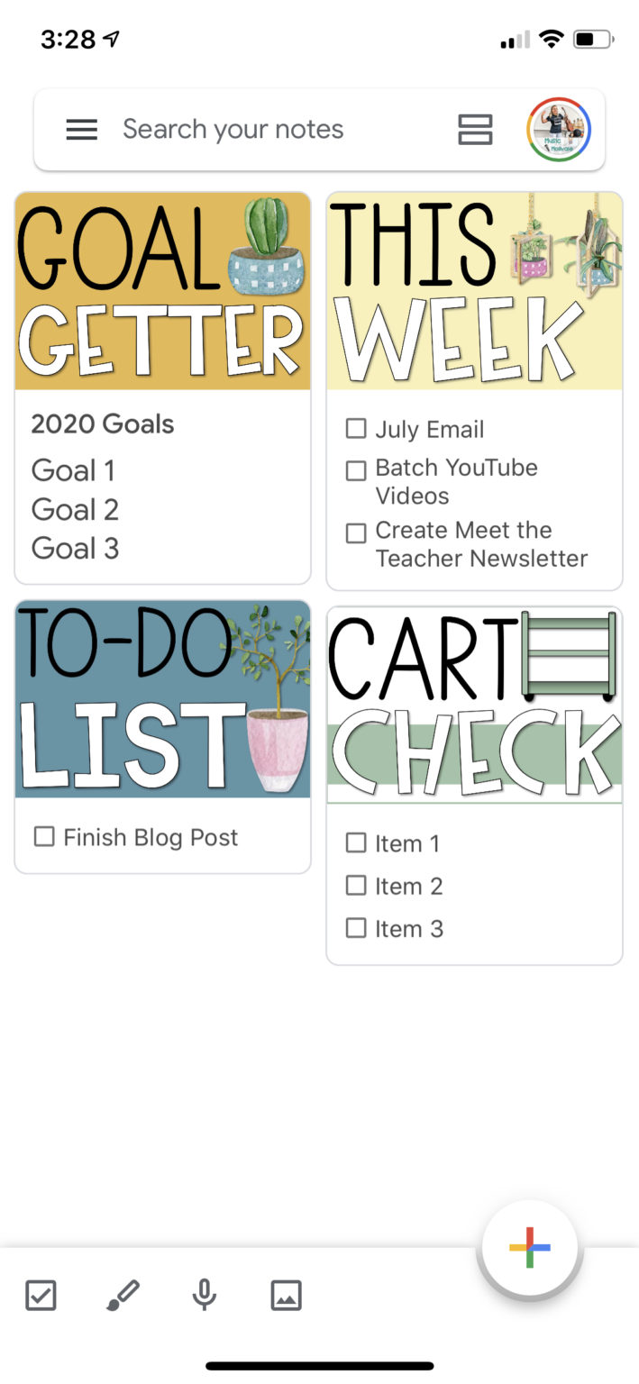 How to Create Custom Google Keep Headers – Music and Motivate