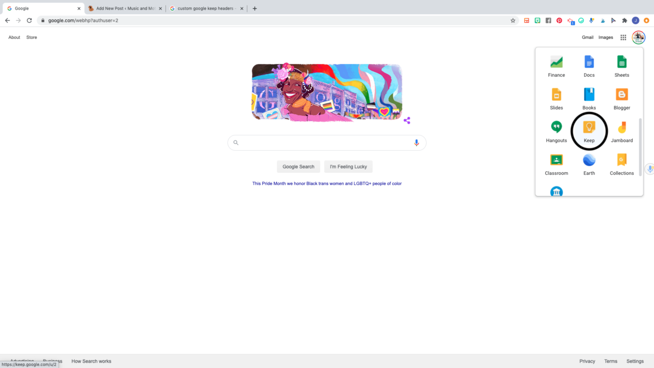 How to Create Custom Google Keep Headers – Music and Motivate